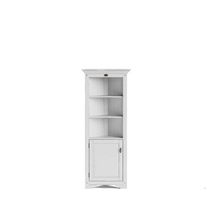 White corner shelf cabinet store