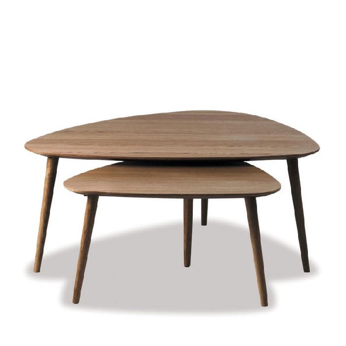 Naples Coffee Table Nest - Natural or Smoked Oak - Paulas – Paulas Home ...