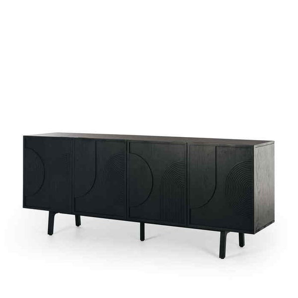 Arc Sideboard - Black - 2000w - Paulas Home & Living